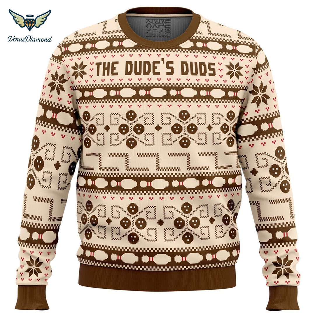 The Dude’s the Big Lebowski Ugly Xmas Sweater, the Big Lebowski ...