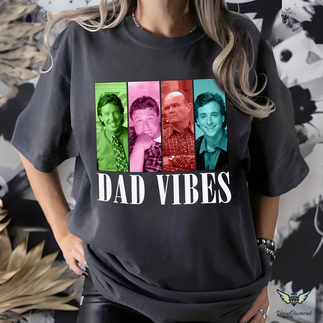 90s Dad Vibes Vintage Funny Dad Shirt, Retro Funny Dad Shirt, Dad Life ...