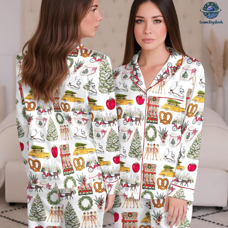 Christmas New York Pjs - Etsy