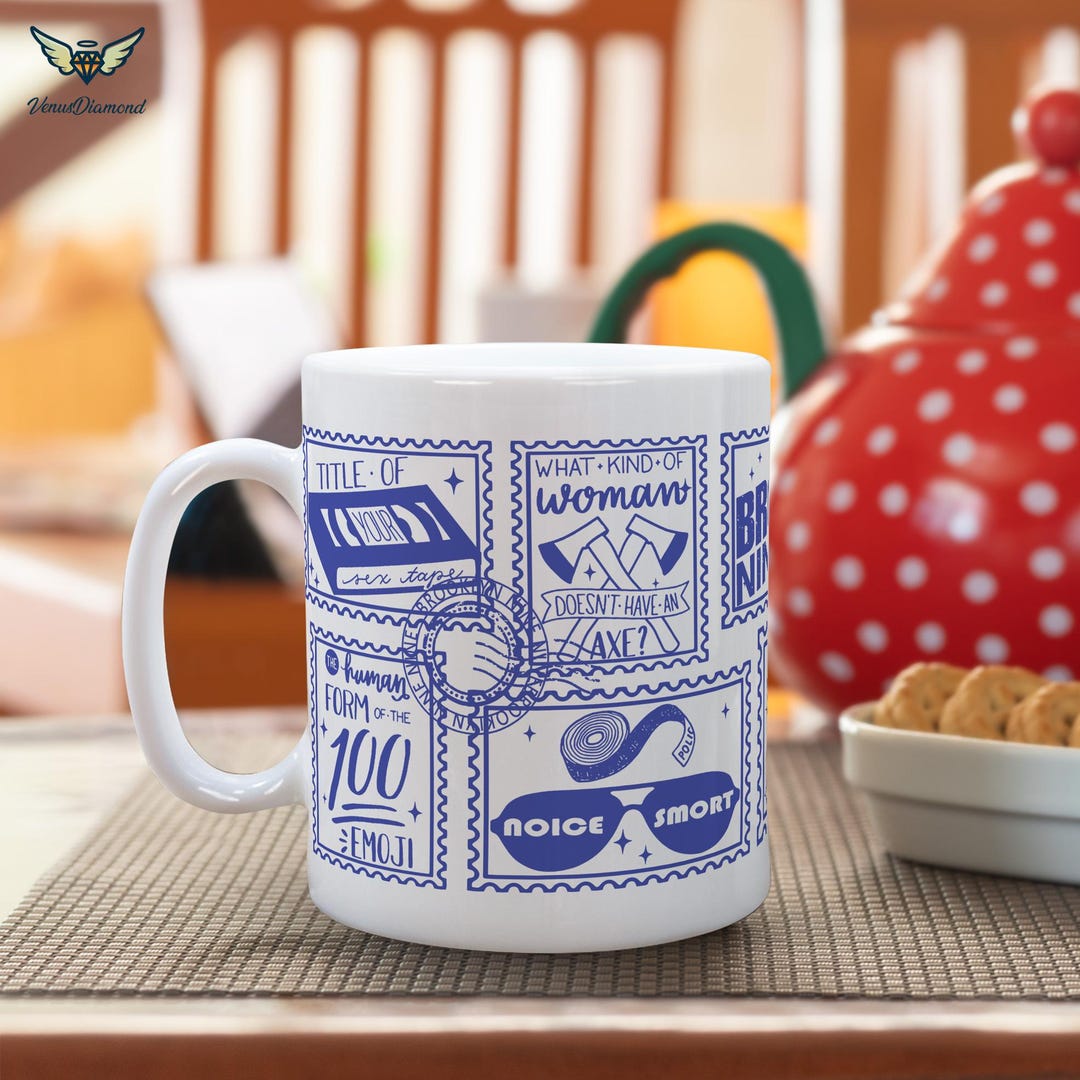 Brooklyn Nine-nine Stamps Art Mug, Brooklyn 99 Merch, Brooklyn 99 ...