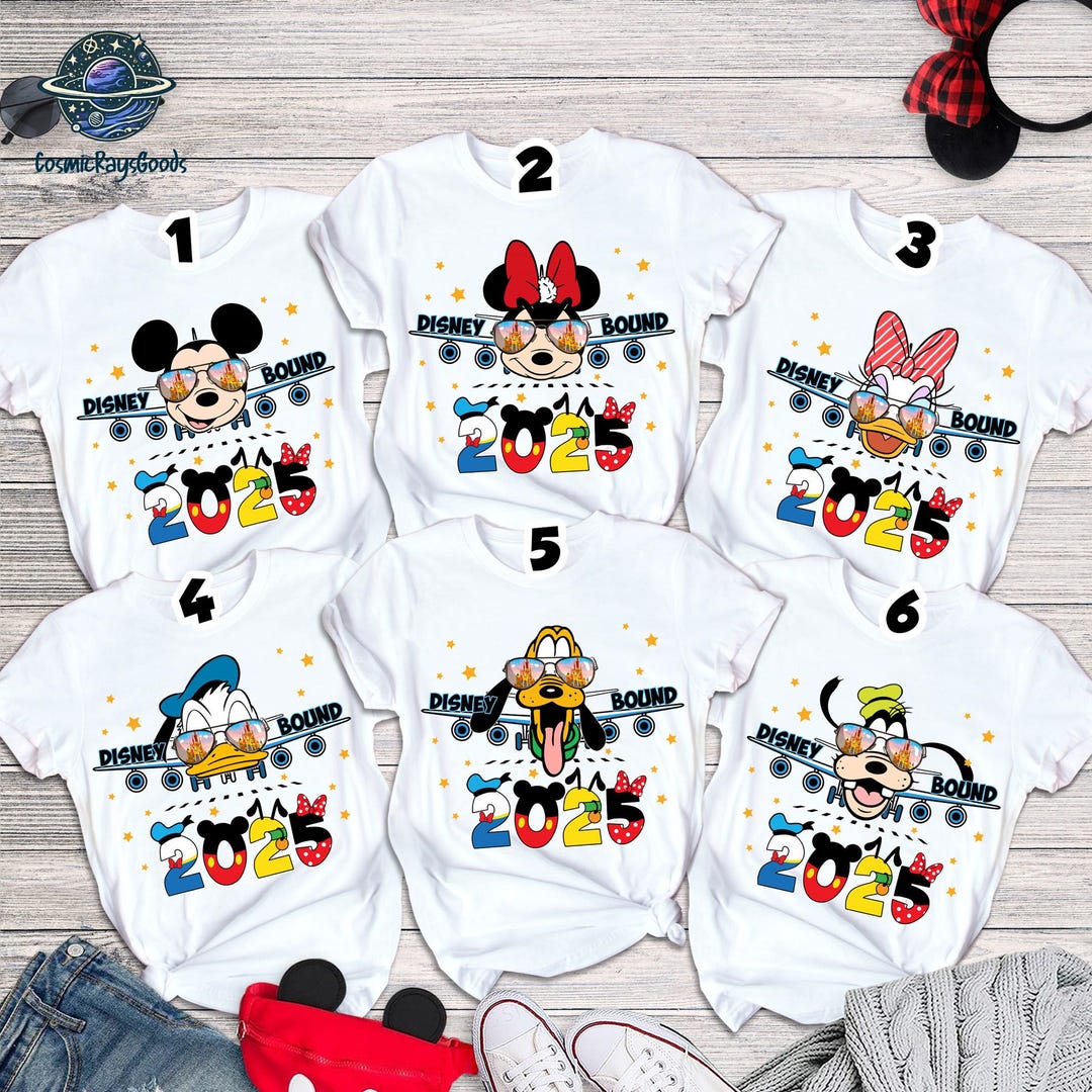 Mickey and Friends Disneybound 2025 Shirt, Disneybound Shirt ...