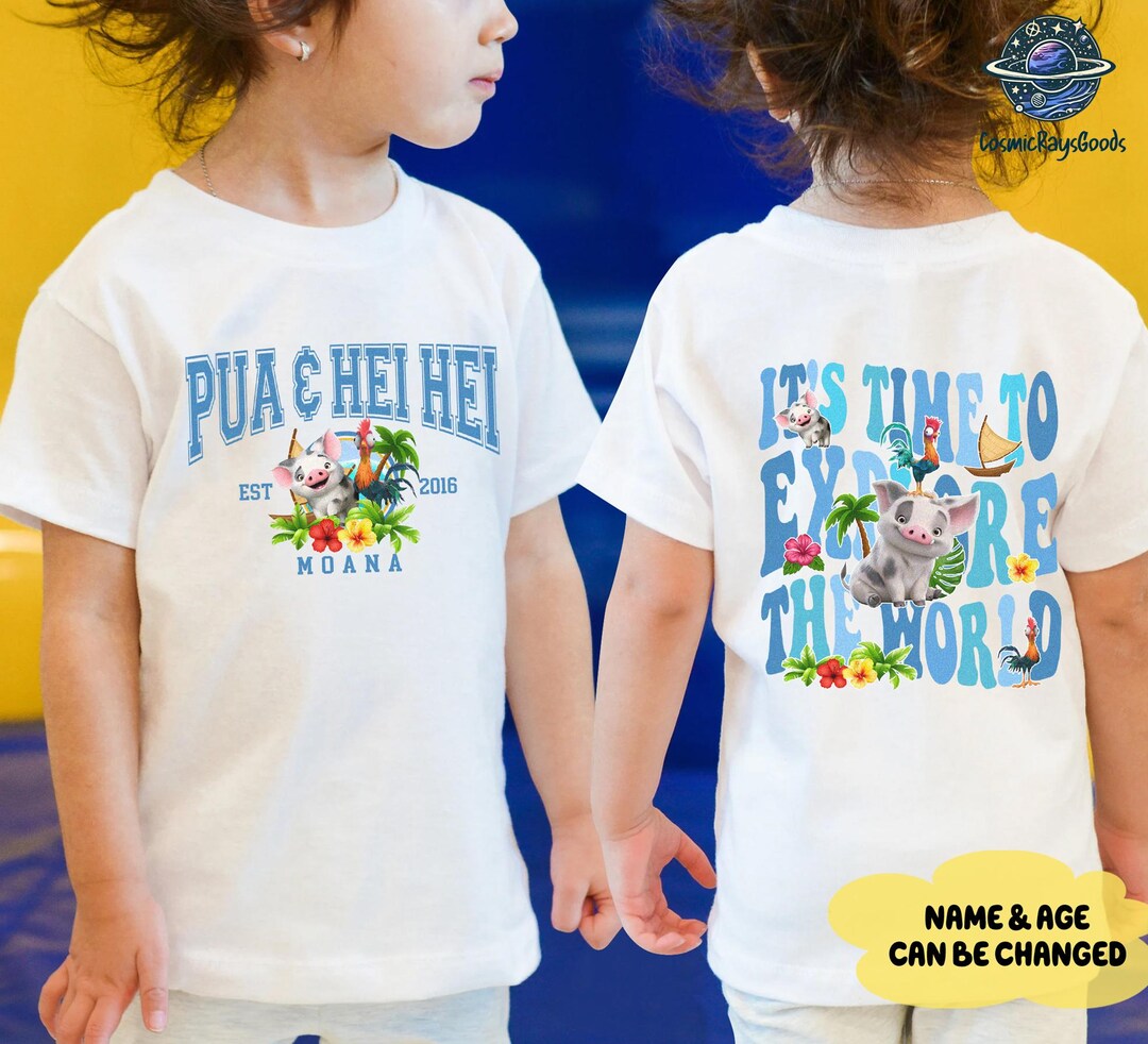 Pua Hei Hei Shirt, Moana Princess T-shirt, Aloha Tee, Disneyland ...