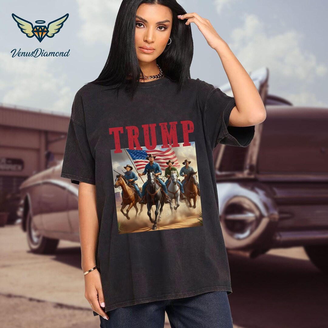 Trump Vance Kennedy Musk Western Cowboys Shirt, Trump 2024 Shirt ...