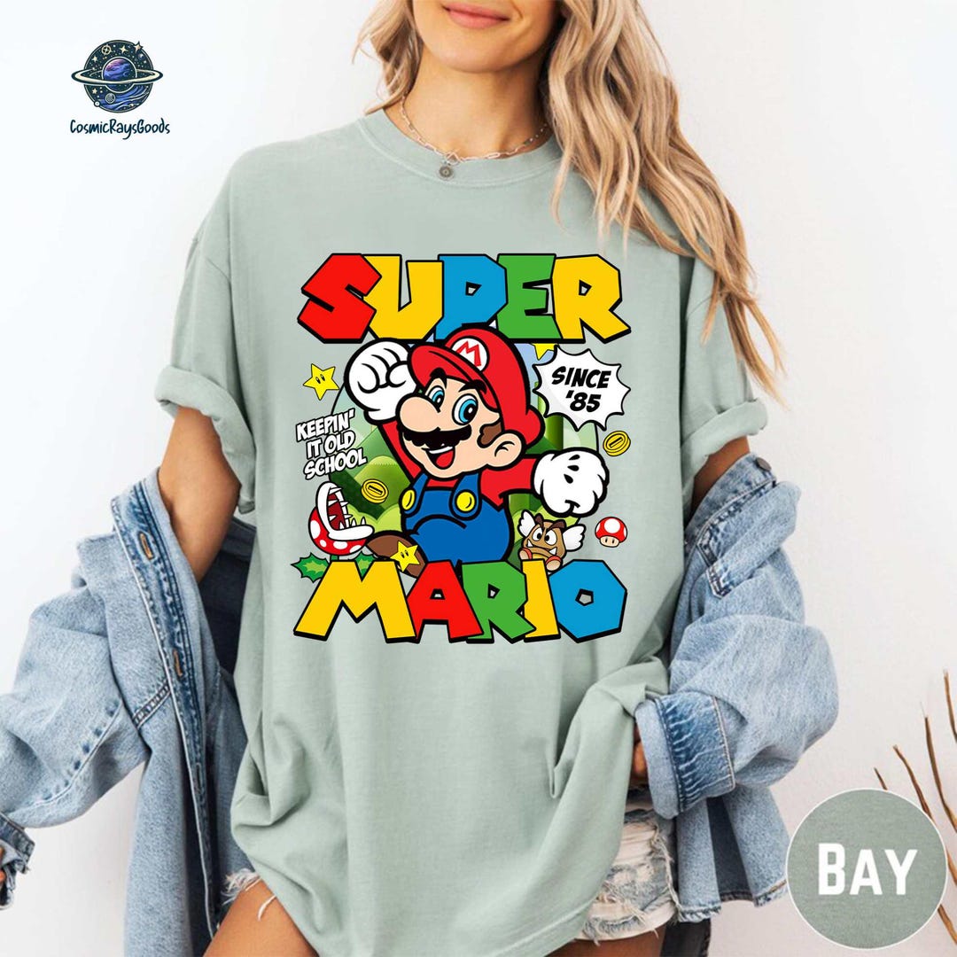 Super Mario Keepin It Old School Since 85 Shirt, Super Mario 1985 Shirt ...