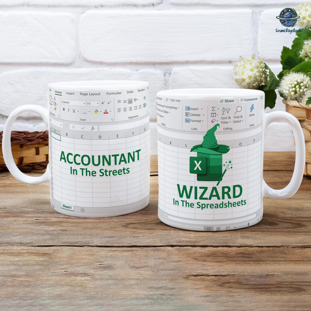 Freak in the Sheets Wizard in the Spreadsheets Mug Excel Spreadsheet Lover Worker Gift Idea for ...