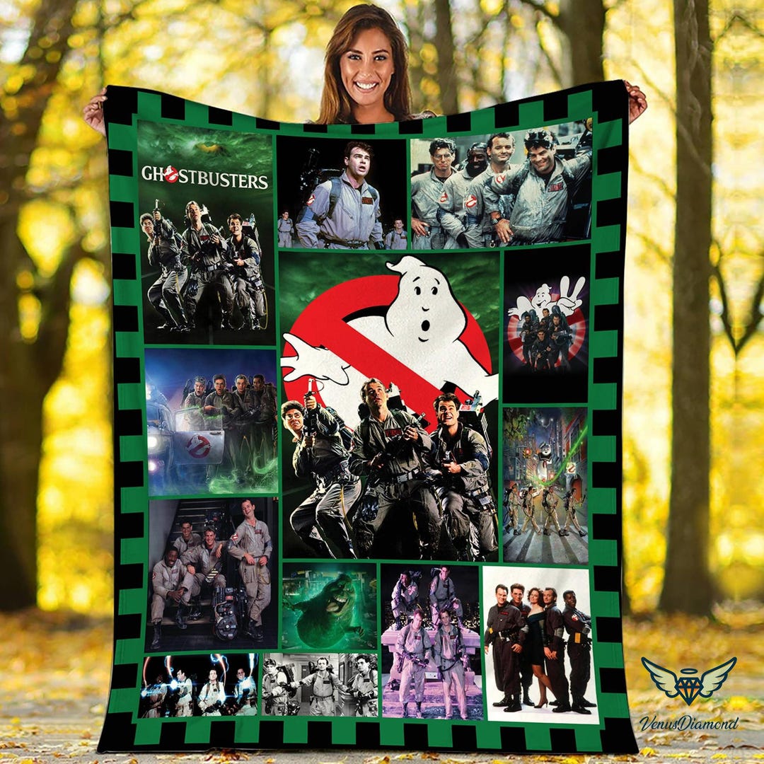 Ghostbusters Fleece Blanket, Ghostbusters 80s 90s Toy, Throw Blanket ...
