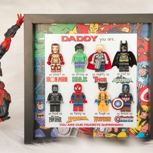 Father's Day Gift, DIY Father's Day Gift, Dad You're My Superhero, Dad ...