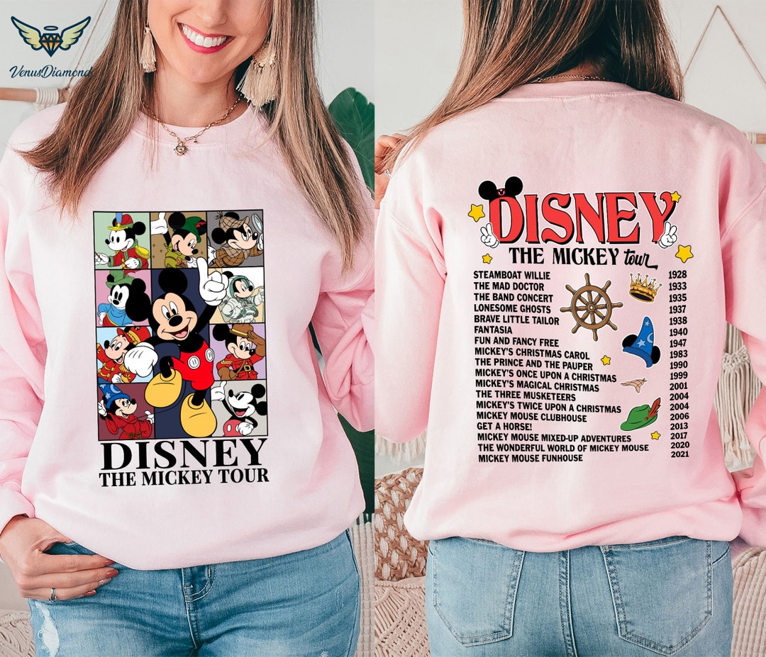 Vintage Mickey Mouse Tour Shirt, the Mickey Tour Shirt, Disneyland ...