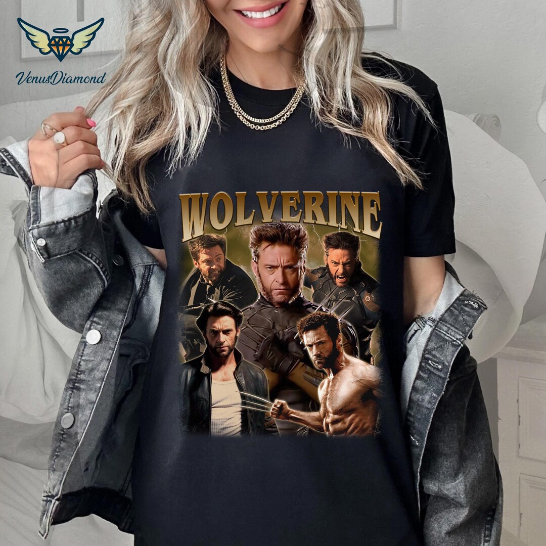 Vintage Wolverine 90s Shirt, Wolverine Bootleg Tee, Wolverine Shirt, X ...