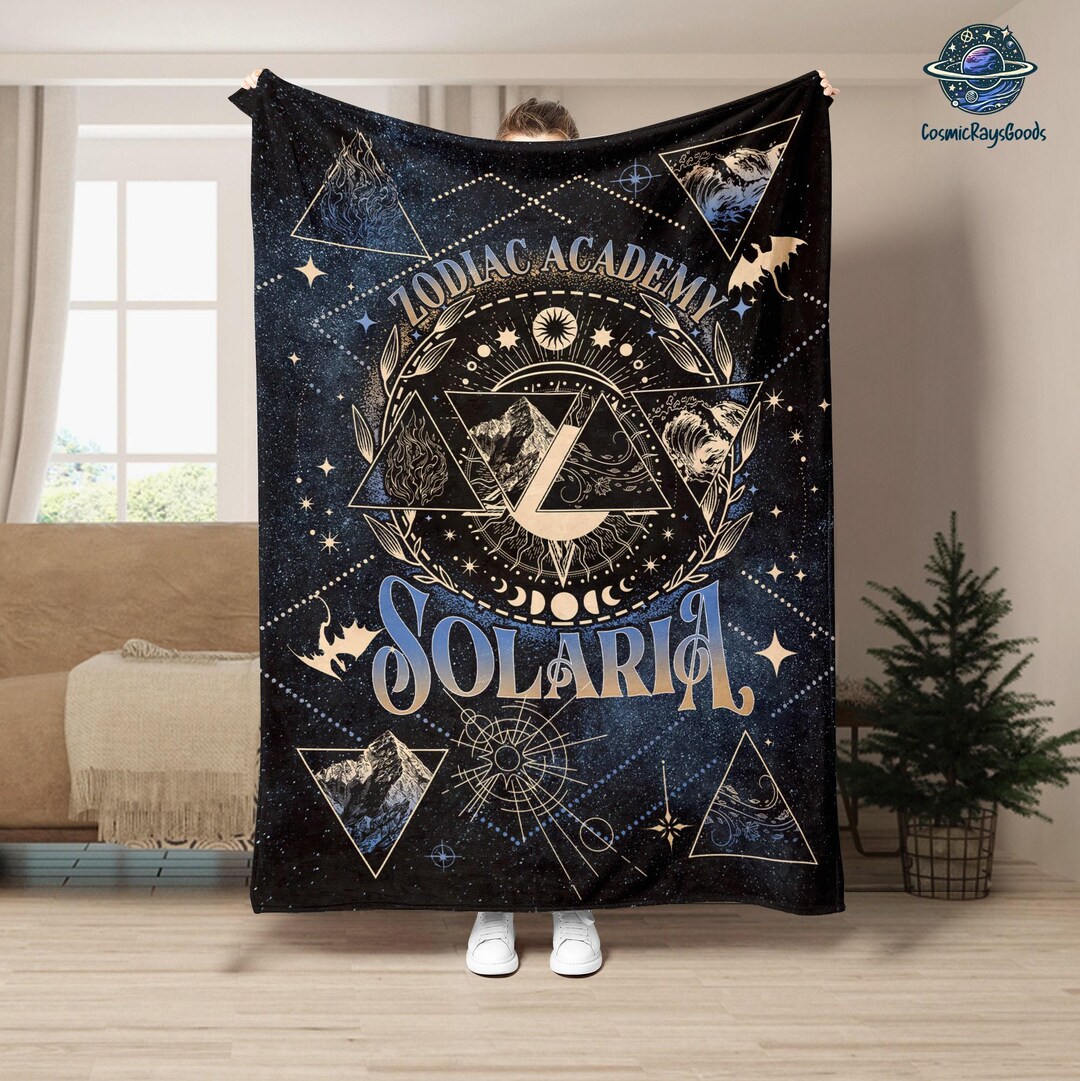 Zodiac Academy Blanket, Astrology and Magic Novel, Book Reader Gift ...