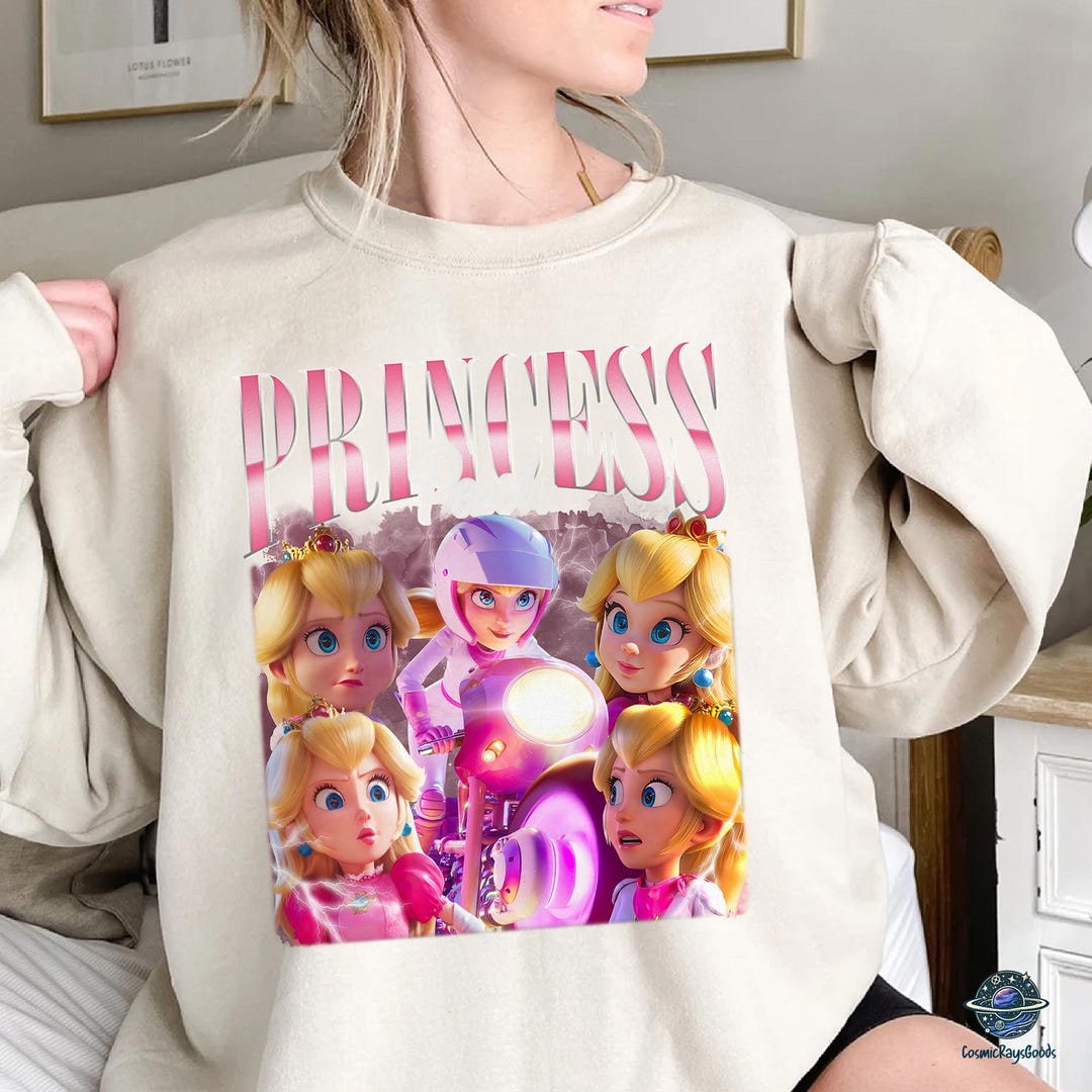 Princess Peach Vintage Shirt, Super Mario Princess Peach Homage Shirt ...