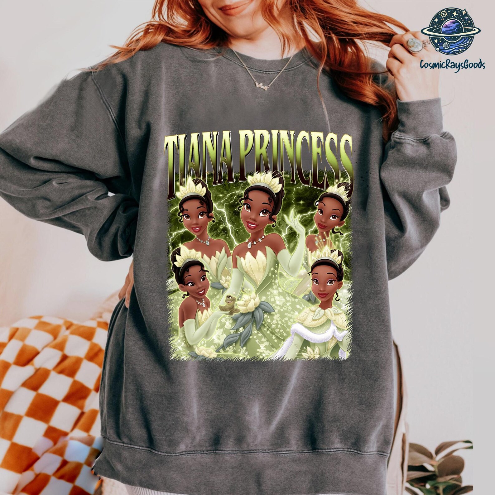 Tiana Princess Vintage Style T-shirt, Princess and the Frog Shirt ...