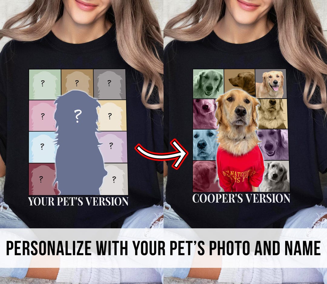 Custom Eras Tour Shirt, Custom Dog Shirt, Personalized Dog Bootleg ...