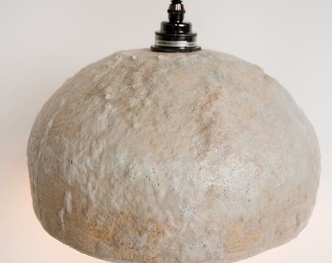 Handmade Clay Dome Pendant Light One of a Kind - Etsy