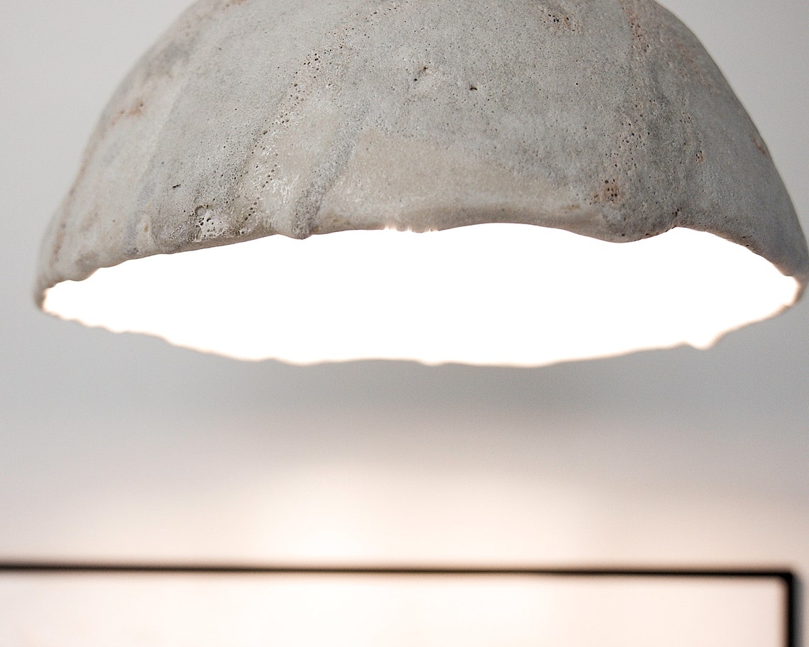 Handmade Clay Dome Pendant Light One of a Kind - Etsy