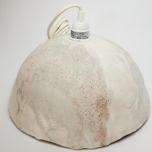 Handmade Clay Dome Pendant Light One of a Kind - Etsy