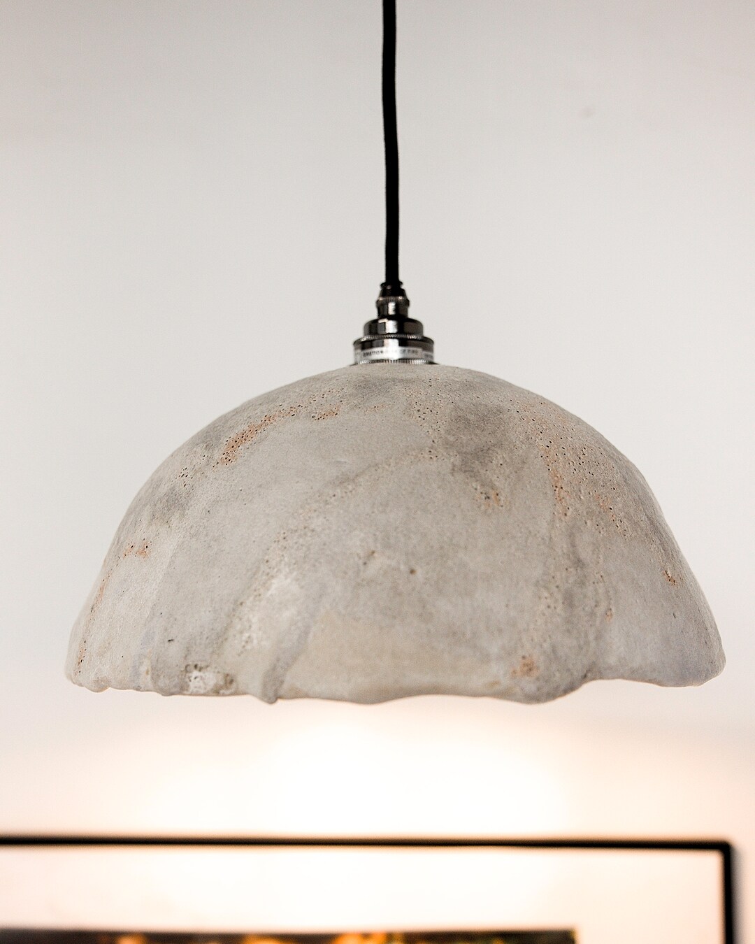 Handmade Clay Dome Pendant Light One of a Kind - Etsy