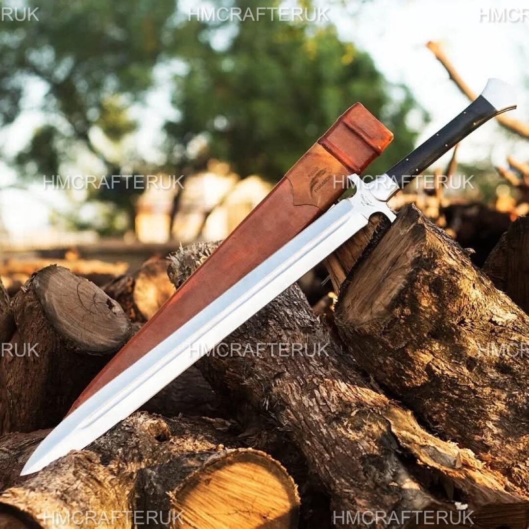 Hand Forged Stainless Steel Viking / Medieval / Valhalla Sword, Full ...