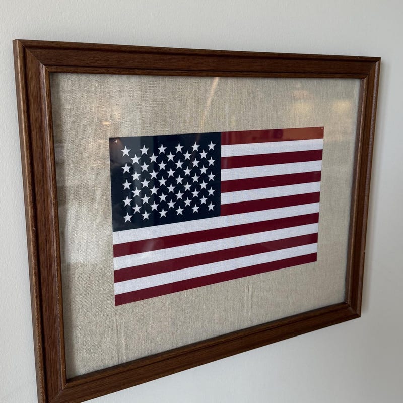 Framed American Flag - Etsy