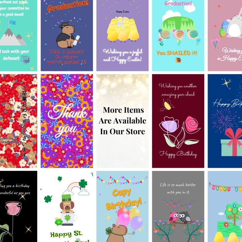 Virtual Thank You Card With Flowers Thank You Message Card Digital ...