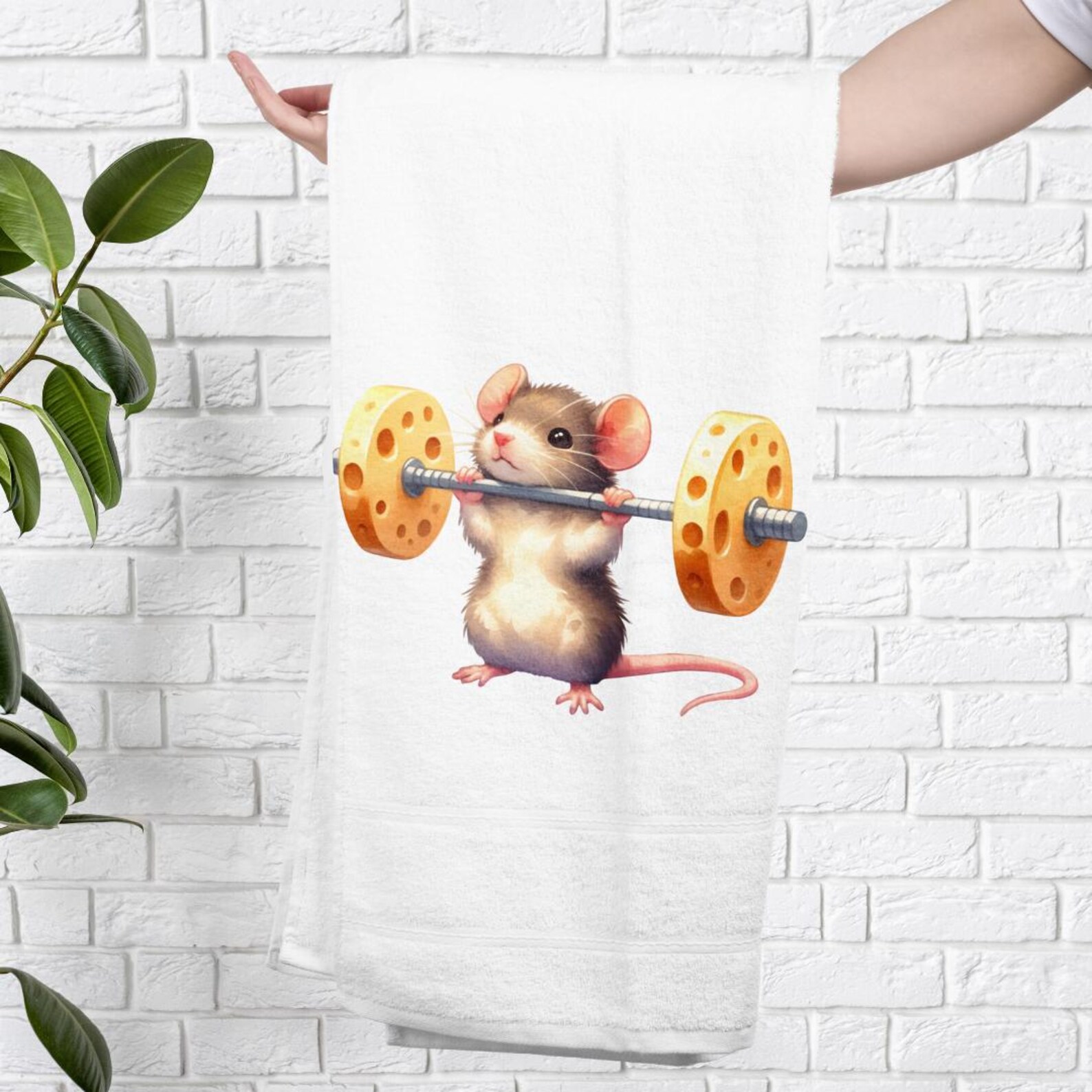 Watercolor Gym Rat Clipart Cute Animal Fitness PNG Transparent ...