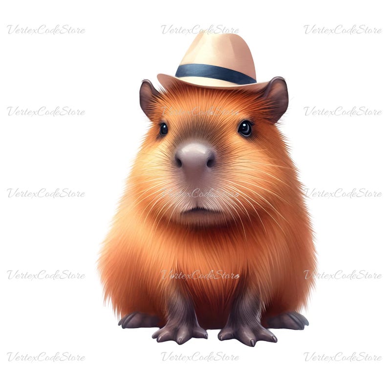 Father's Day Capybara 10 PNG Clipart Bundle, Transparent Watercolor ...