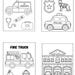 Emergency Vehicle Coloring Pages (4) - Etsy