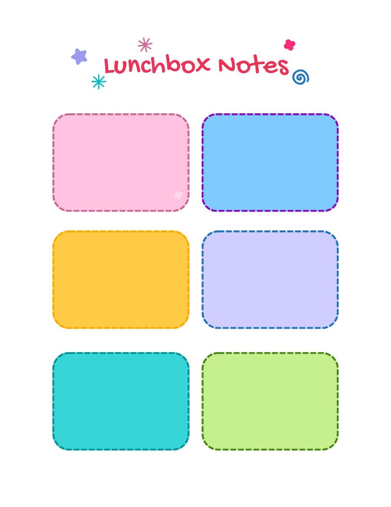 Lunchbox Notes for Kids - Etsy