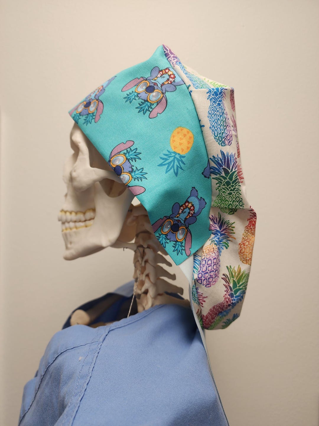 STITCH and Pineapples Scrub Cap - Etsy
