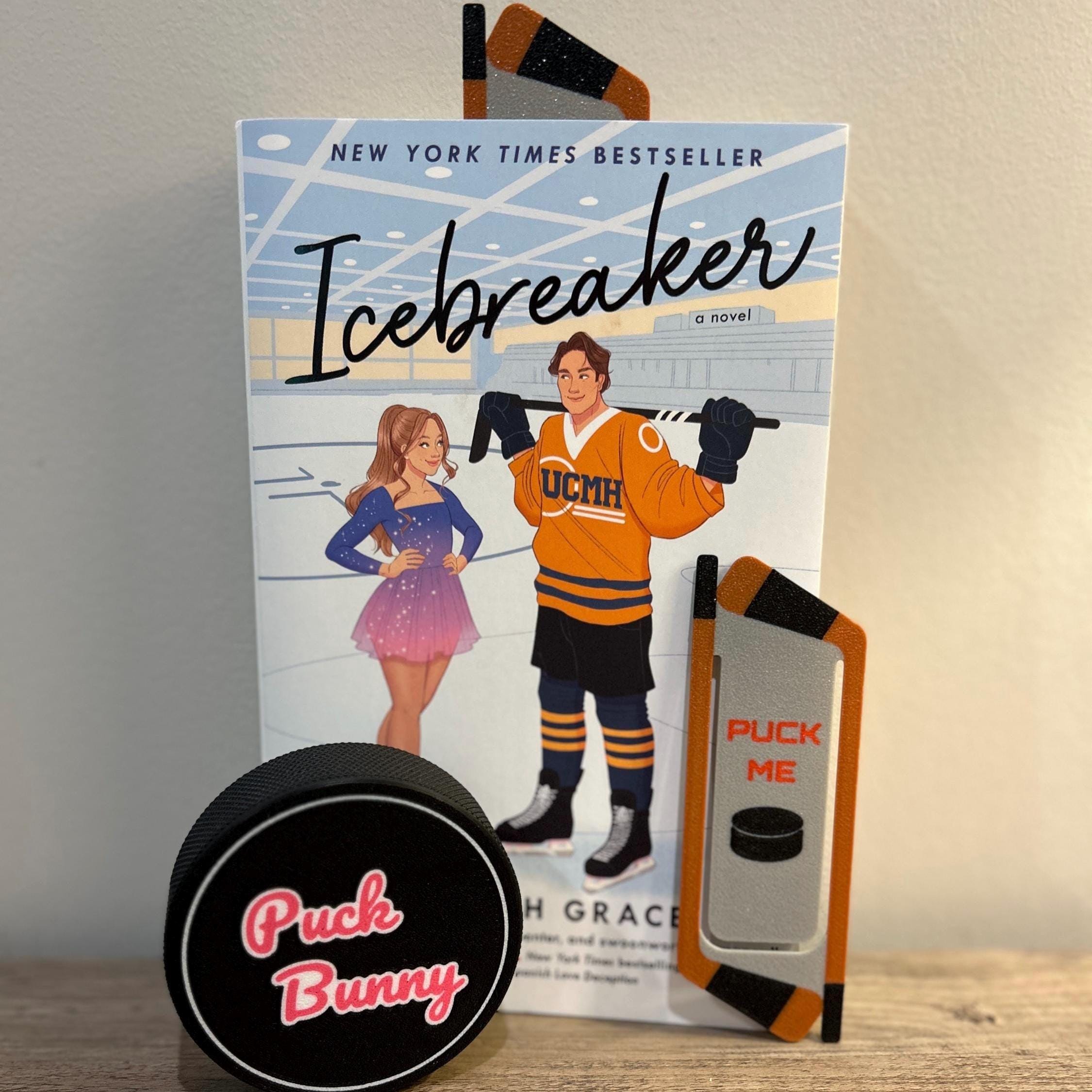 3D Printed “puck Bunny” Smutty Hockey Romance Puck Shelf Sitter - Etsy