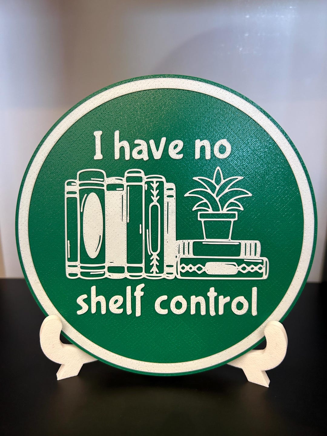 I Have No Shelf Control 3D Printed Library Sign - Etsy