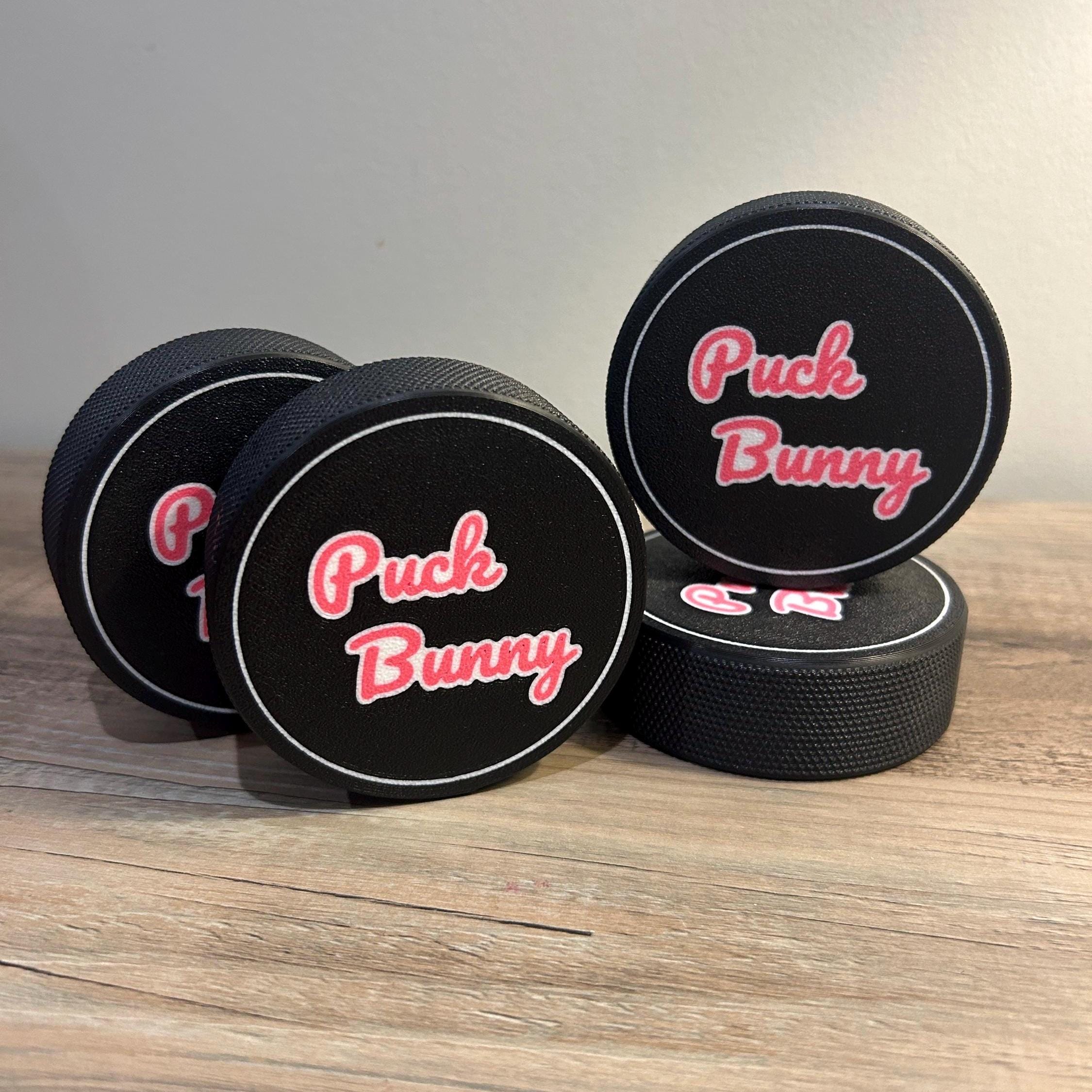 3D Printed “puck Bunny” Smutty Hockey Romance Puck Shelf Sitter - Etsy