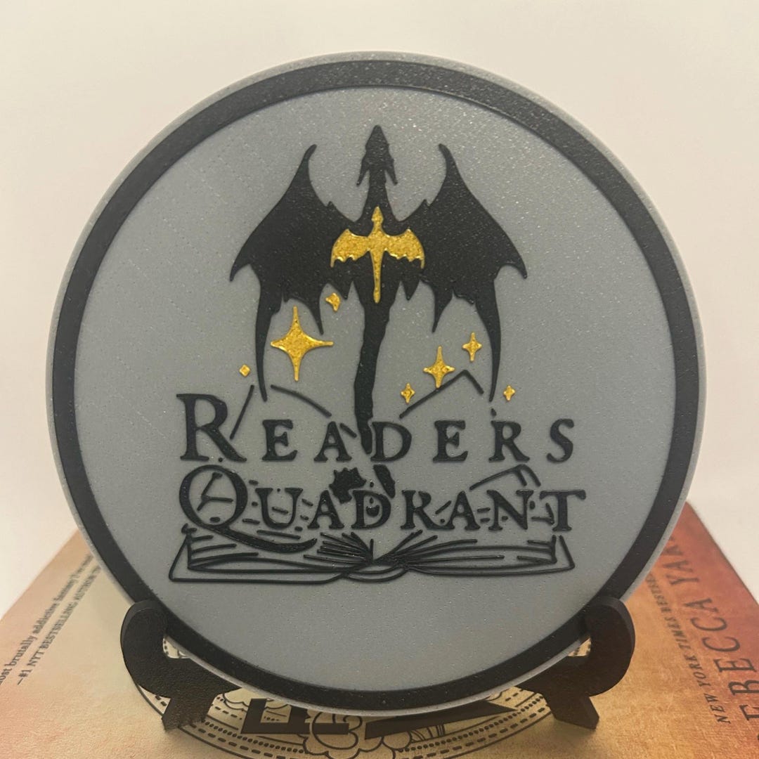 Readers Quadrant Fourth Wing 3D Printed Library Sign - Etsy