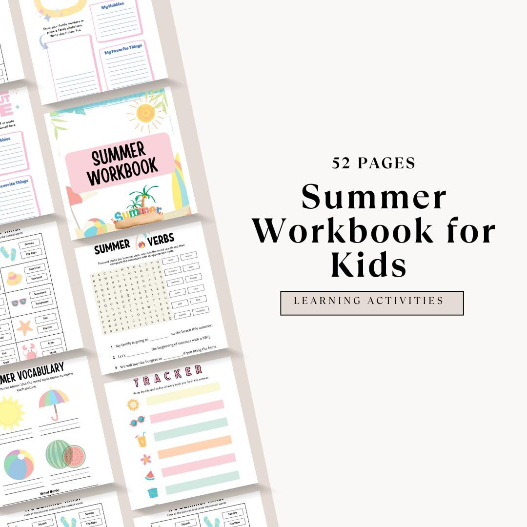 400+ Pg Kids Planner & Summer Fun Bundle | Printable School, Sports ...
