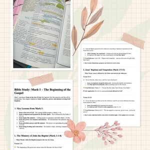 The Gospel of Mark Digital/printable Bible Study - Etsy
