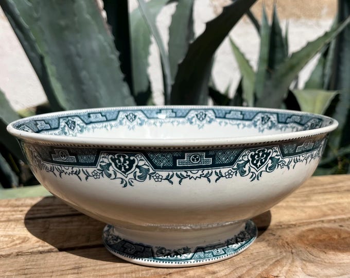 Magnificent St Amand & Amage Pedestal Salad Bowl, Morocco Model - Etsy
