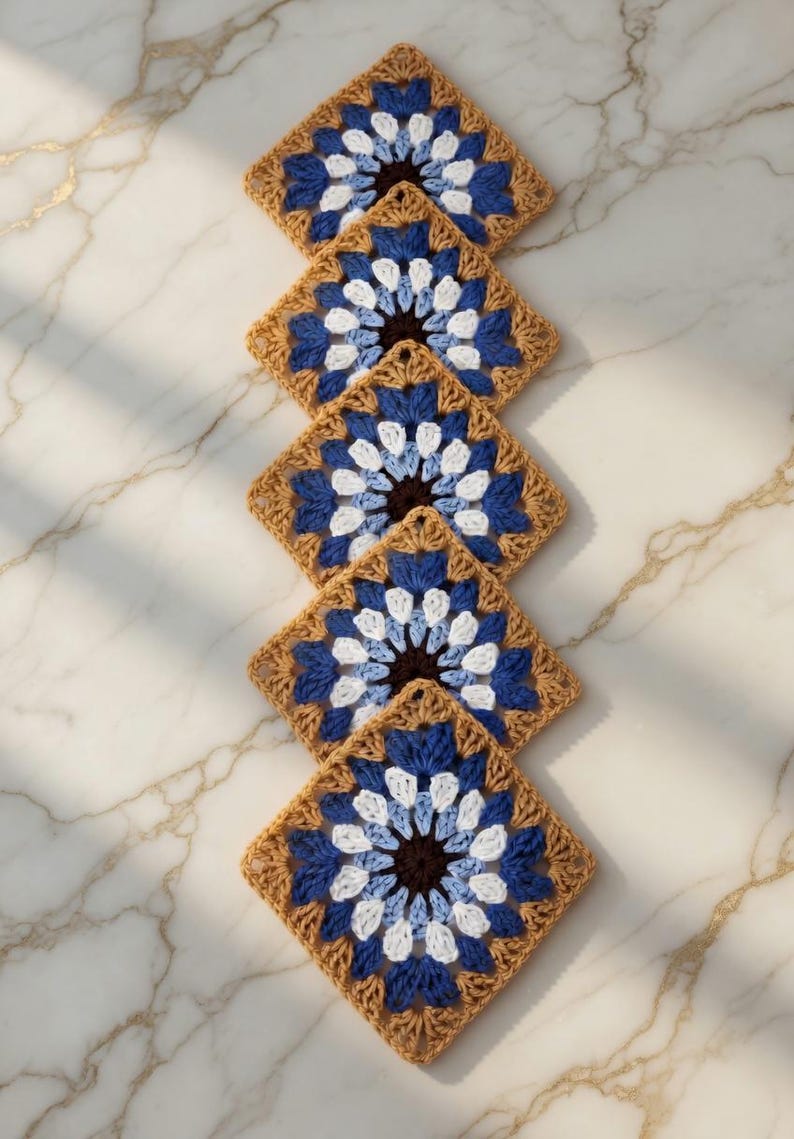 Moonlight Granny Square Crochet Pattern PDF - Etsy Canada
