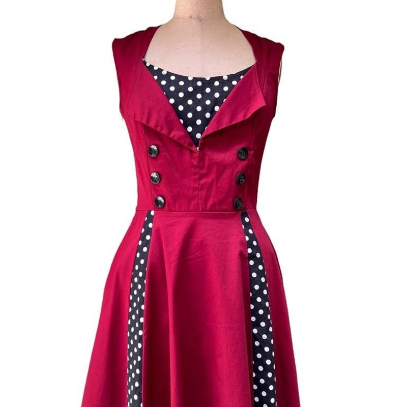 Red Polka Dot Dress - Etsy