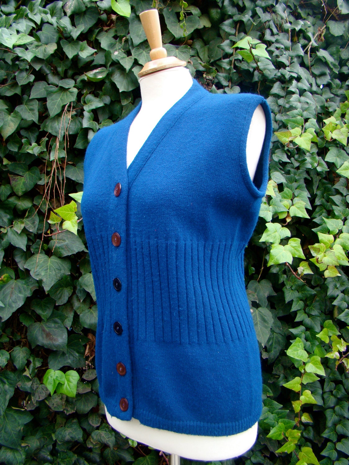 Vintage 60s / Elmar / Knitwear / V Neck / Sweater Vest / LARGE - Etsy