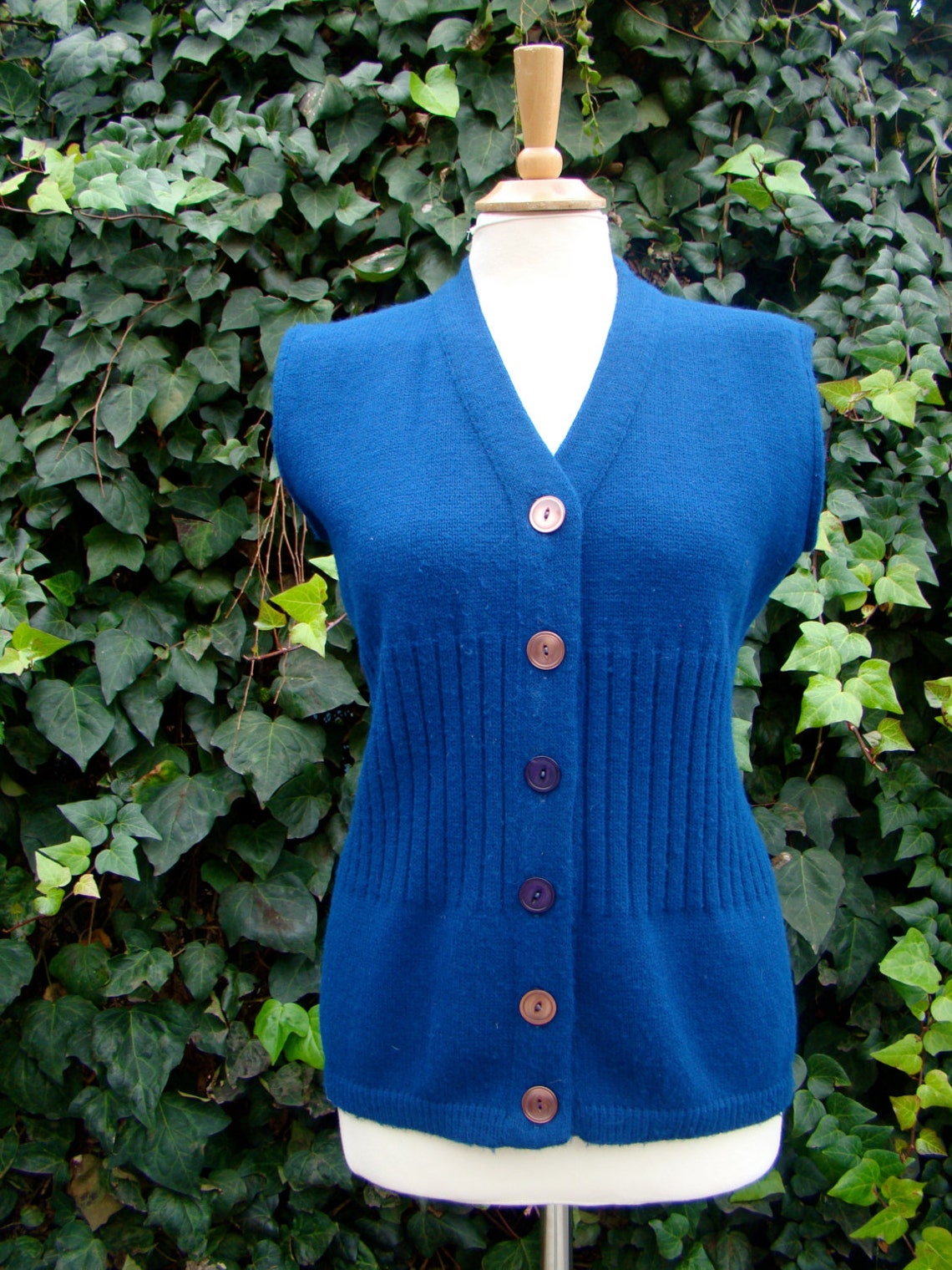 Vintage 60s / Elmar / Knitwear / V Neck / Sweater Vest / LARGE - Etsy