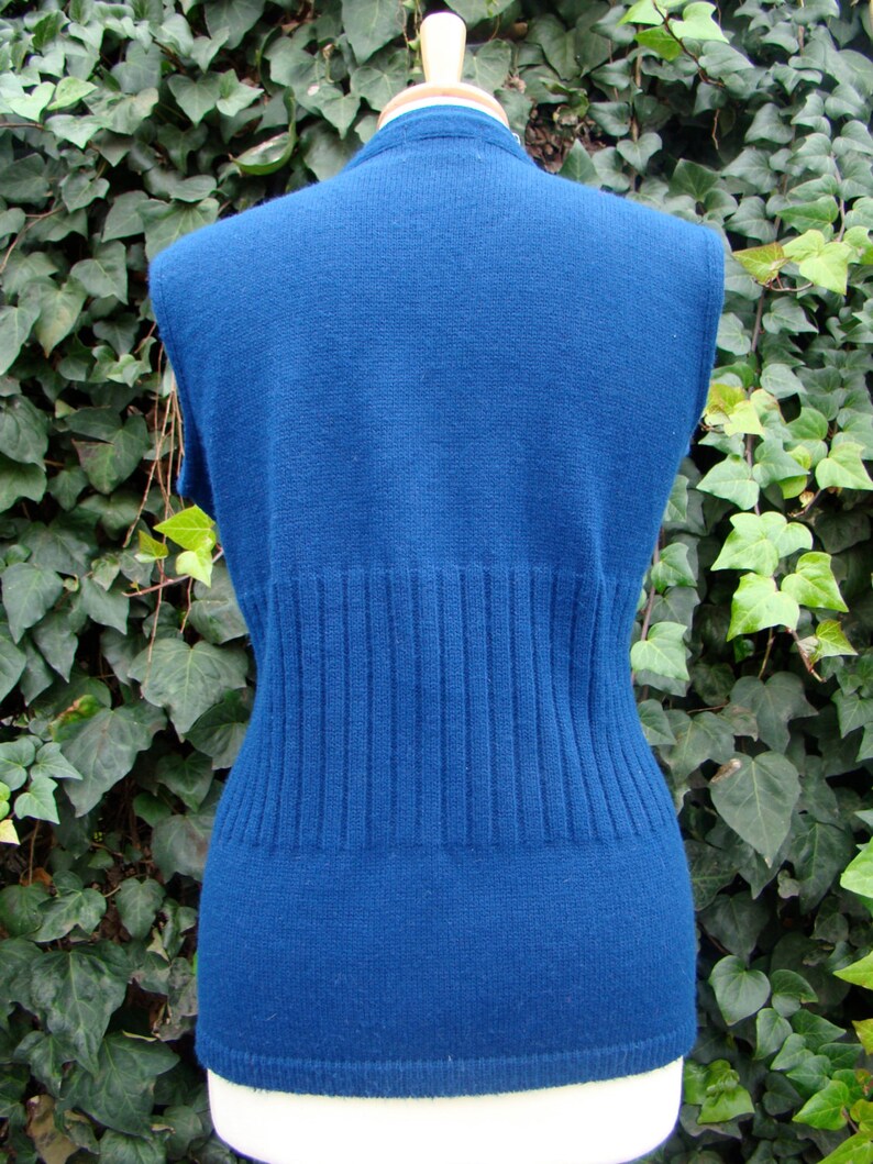 Vintage 60s / Elmar / Knitwear / V Neck / Sweater Vest / LARGE - Etsy