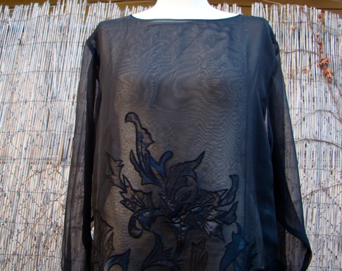 80s / Victoria'a Secret / Black / Sheer / Boudoir / Top / SMALL - Etsy