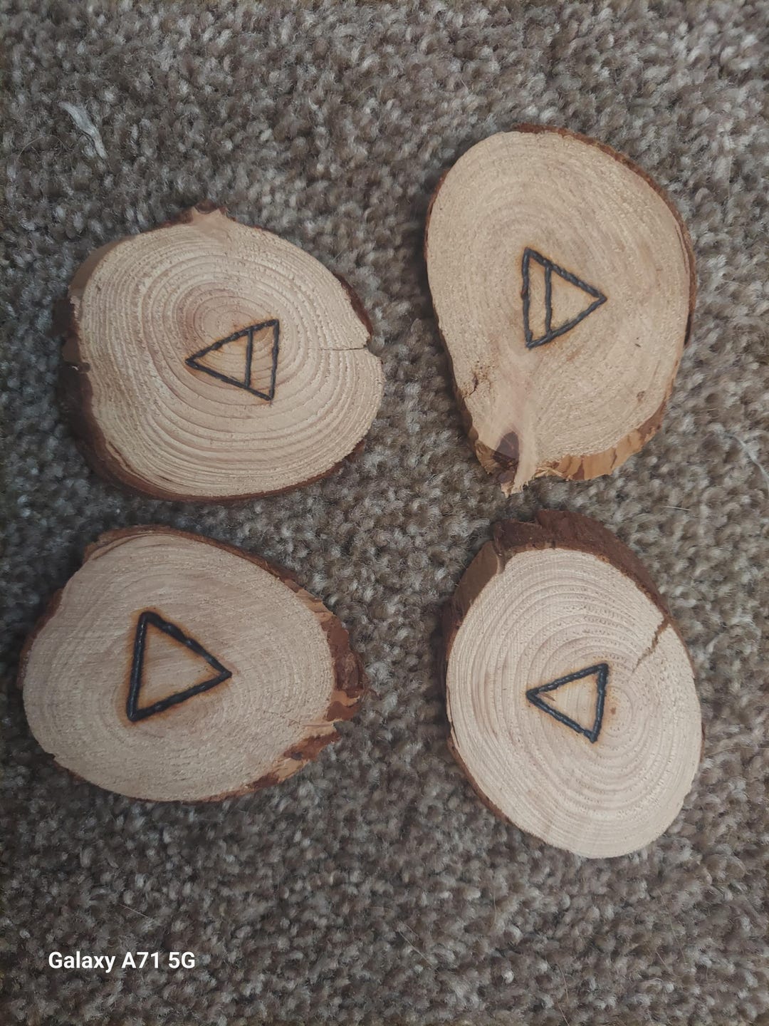 Hand-burned Elemental Altar Tile Set – Earth, Air, Fire, Water | Sacred ...