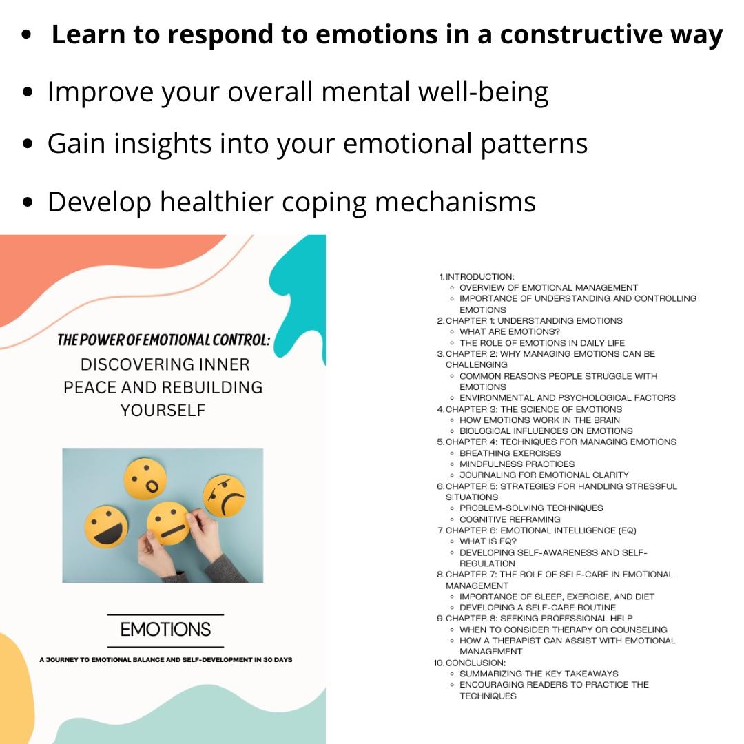 Emotion Management Toolkit: Master Your Feelings & Enhance Well-being ...