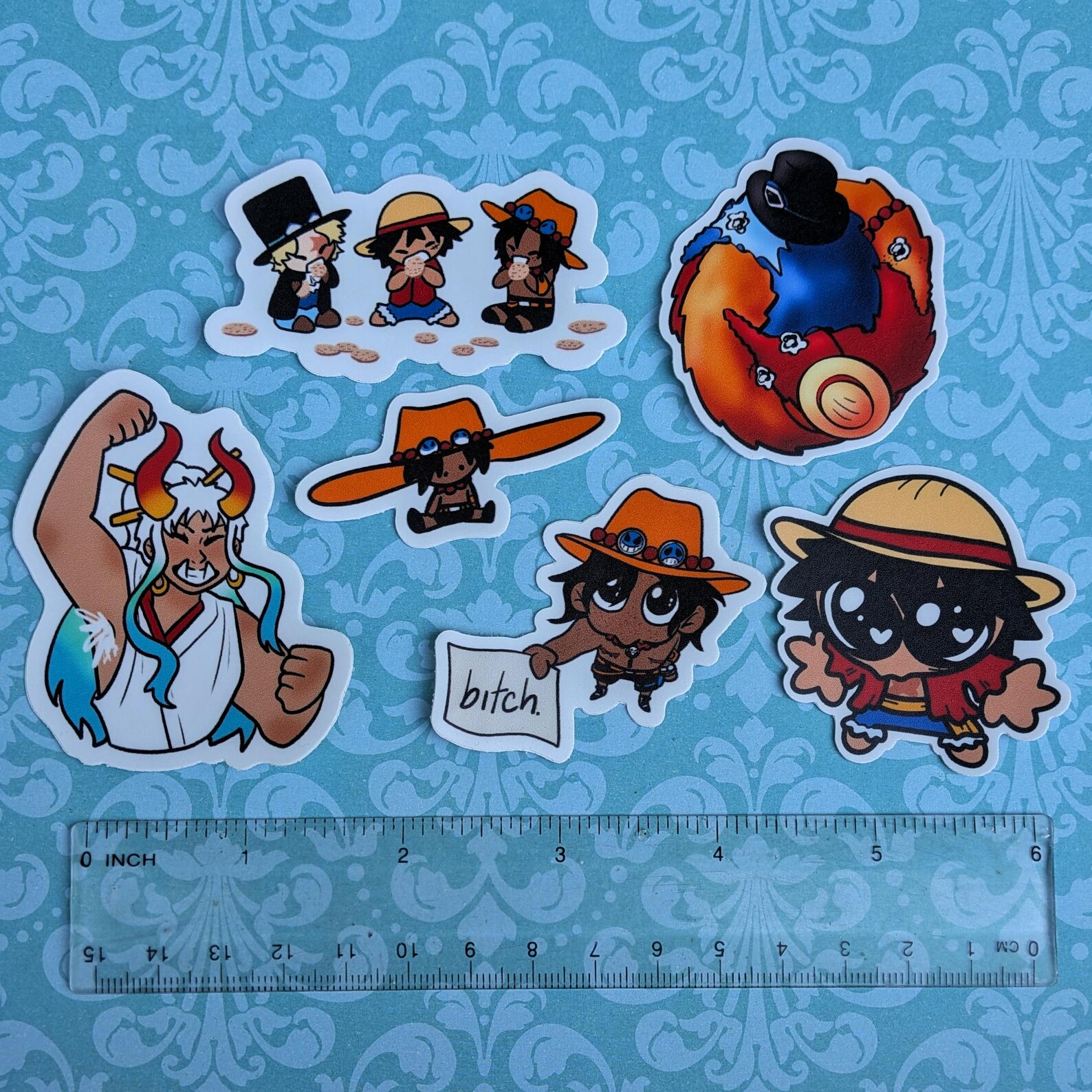 One Piece Stickers, Ace Yamato Luffy Sabo ASL - Etsy