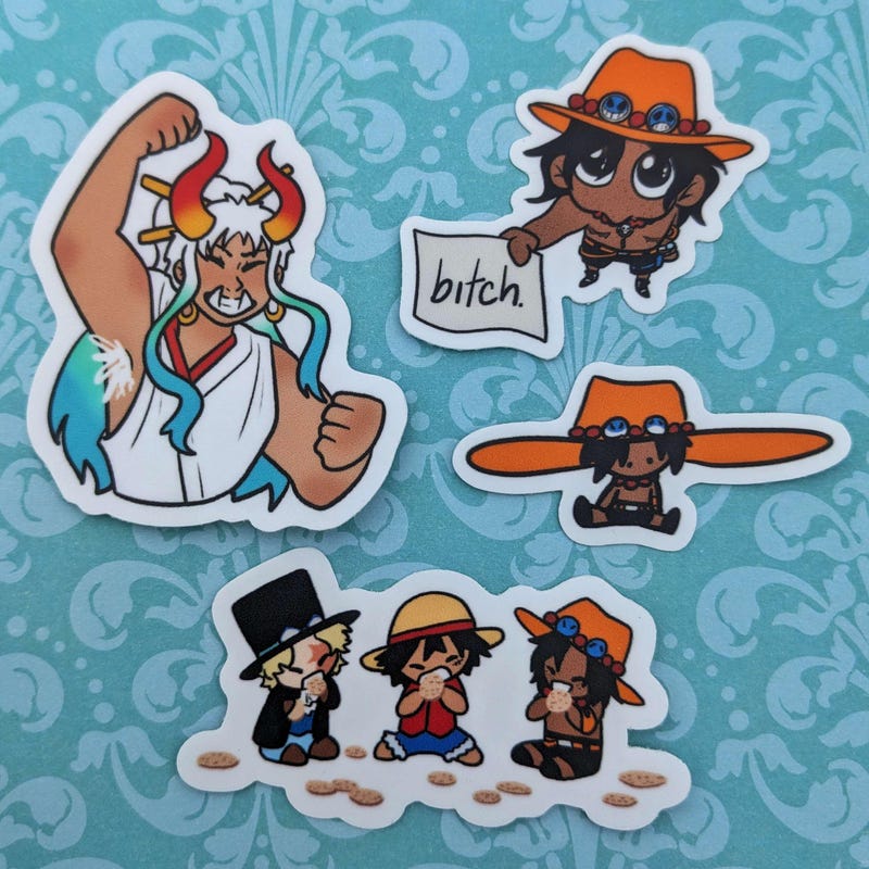 One Piece Vinyl Stickers - Etsy