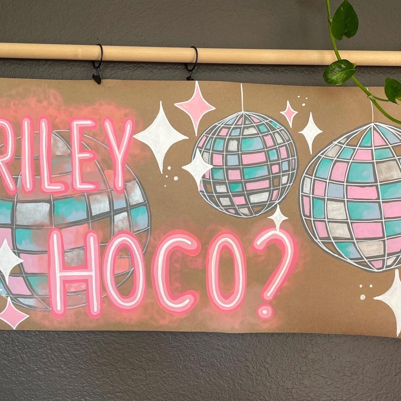 Custom Hoco Sign - Etsy