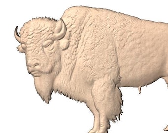 Bison 2D STL File for CNC - Etsy