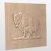 Bison 2D STL File for CNC - Etsy