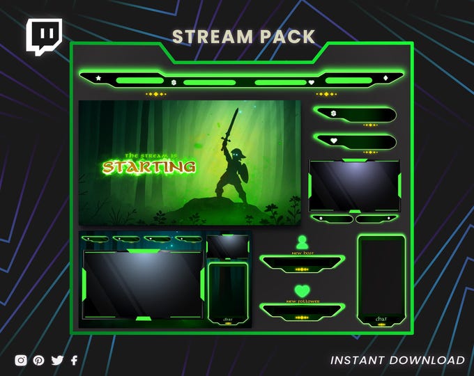Zelda Tears of the Kingdom Twitch Overlay Package | the Legend Ofzelda ...